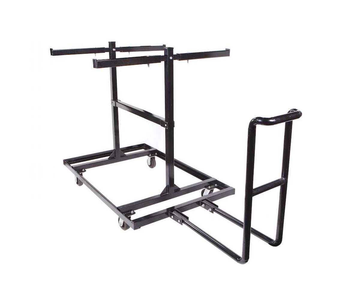 Heavy Duty Steel Barricade Pull Cart | Holds 30 Crowd Control Barriers ...